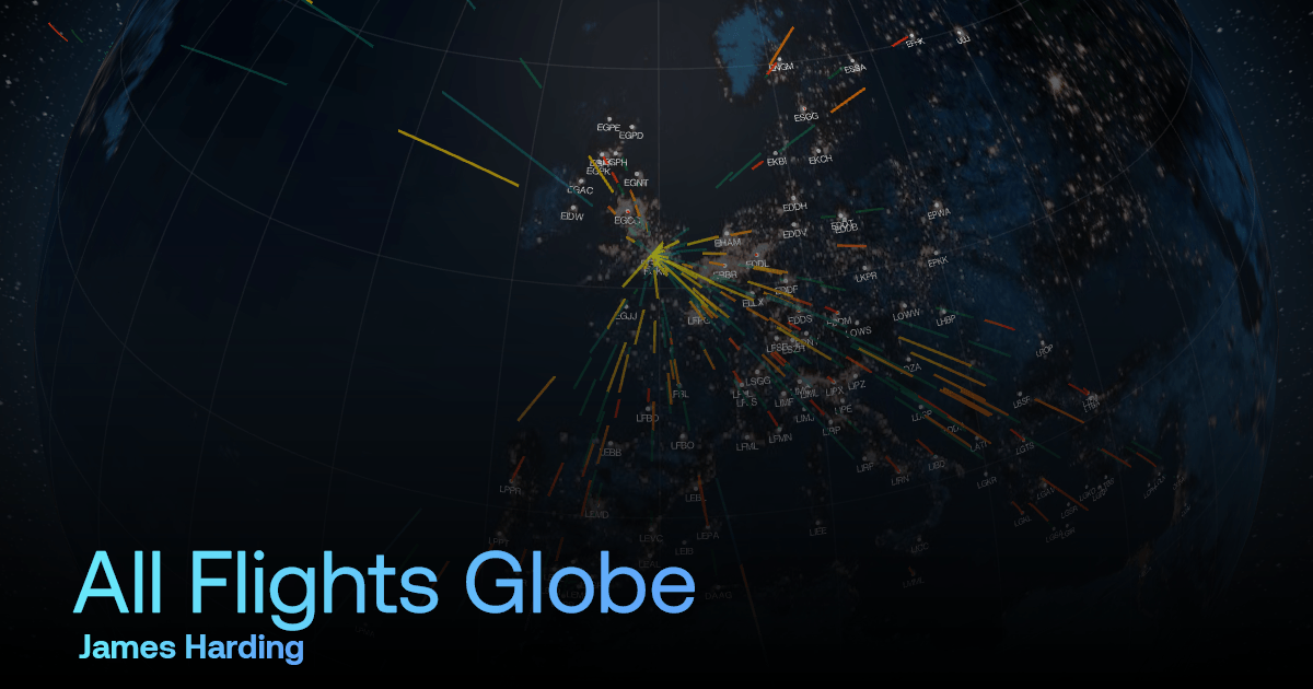 All Flights Globe - James Harding